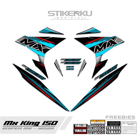 Jual STRIPING MX KING 150 MOTIF 74 MOVISTAR YAMAHA SNIPER 150 MXi