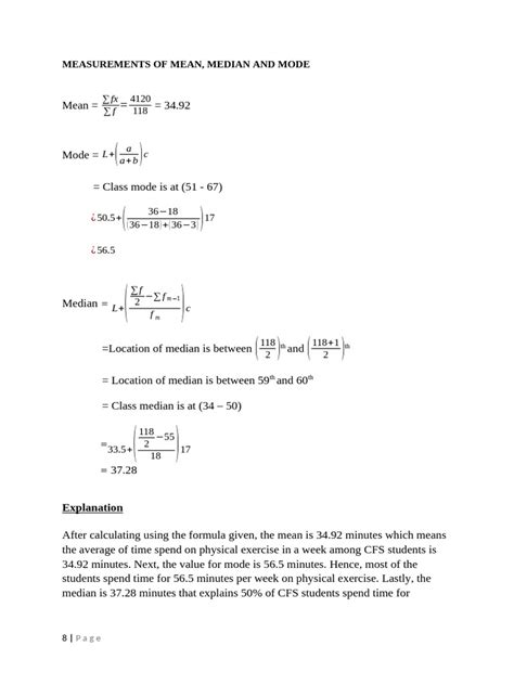 Correction Measurements Pdf Variance Median