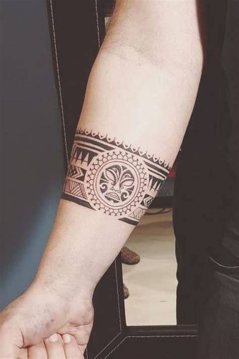 Native American Forearm Band Tattoos For Men