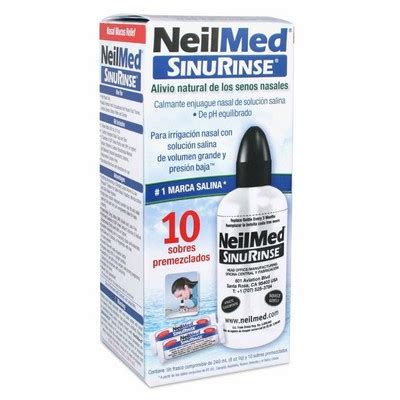 Neilmed Sinu Rinse Kit Basico 10 Sobres Premezclados Frasco 240ml