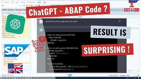 Chatgpt Generate Abap Code The Result Is Surprising English Youtube