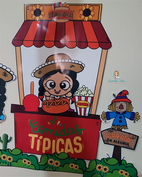 Painel Festa Junina Psicopedagoga Kamilla Stati
