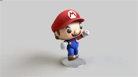 Composiçãogeekmario Funko Pop 3d Warehouse Character Sketchup