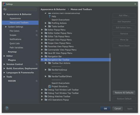 Intellij Idea To Manage Tool Buttons With The Toolbar Off Stack Overflow