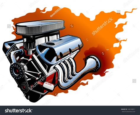 Vector Engine Stock Vector Royalty Free 168109811 Shutterstock
