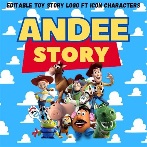 Editable Toy Story Logo Template Custom Name Png Icons Canva Etsy