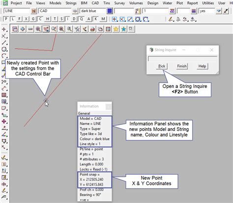 CAD Point Toolbar Projection 12D Wiki