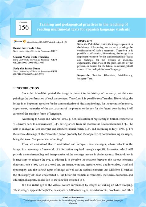 Pdf Training And Pedagogical Practices In The Teaching Of Reading