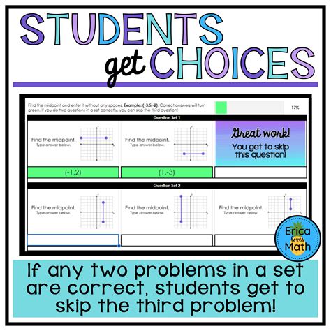 Finding The Midpoint Using Midpoint Formula Digital Activity Choose Two Made By Teachers