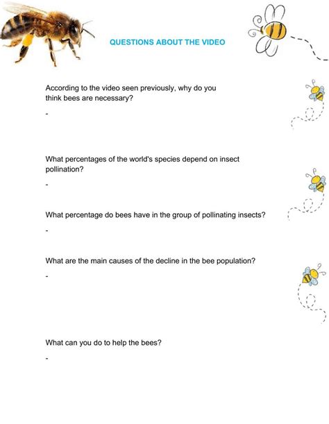 Bees Online Activity Live Worksheets