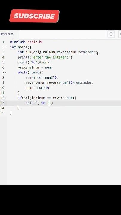 🚀 Palindrome Program In C 🔥 Learn To Check Palindrome In C