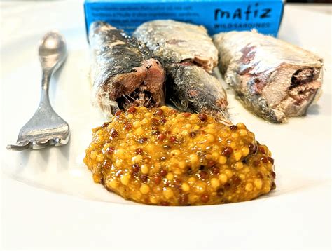 Matiz Sardines In Olive Oil With My Homemade Whole Grain Mustard 🤌 R