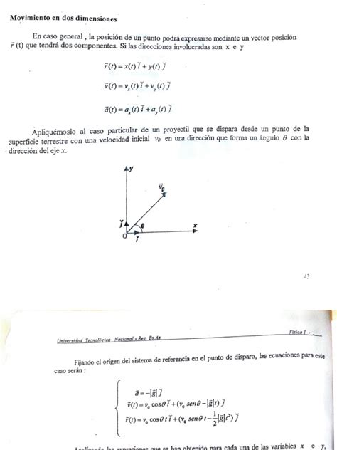 Movimiento En Dos Dimensiones Pdf