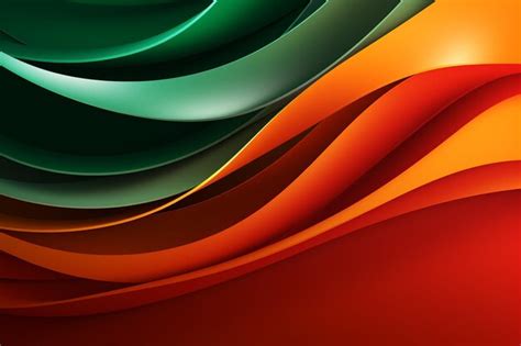 Premium Photo Stylish Wavy Indian Flag Theme Background