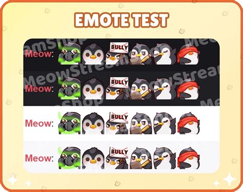 Twitch Emote Cute Penguin Emoji Pack 7 Take Notes Dab Etsy Ireland