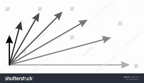 Many Different Arrows Pointing One Direction Stock Illustration