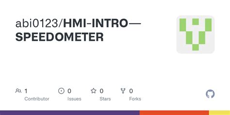 GitHub Abi0123 HMI INTRO SPEEDOMETER