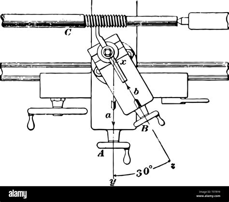 Screw Cutting Lathe Stock Vector Images Alamy