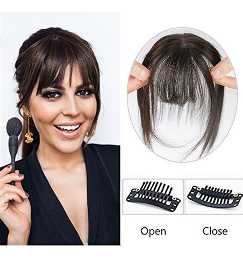 Fleco Con Coronilla Extensión Cabello Fibra Natural Postizo Mercado Libre