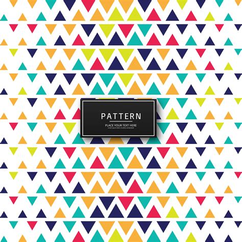 Beautiful Colorful Triangle Pattern Background 246153 Vector Art At Vecteezy