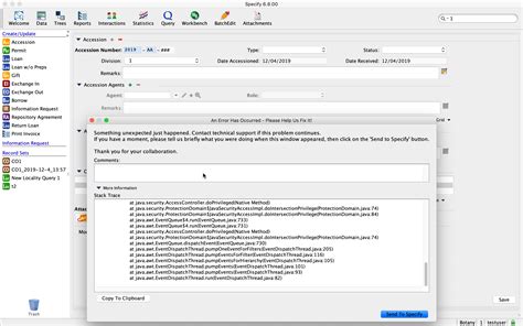 Java Error Null Identifier In Accesion · Issue 409 · Specifyspecify6 · Github