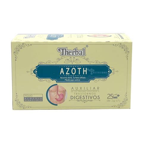 Té Azoth 25 Sobres Tronadora Damiana Alfalfa Therbal