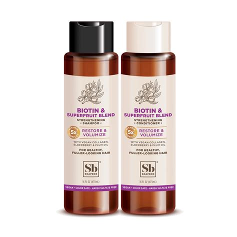 Biotin And Superfruit Volumizing Shampoo Conditioner Set — Soapbox