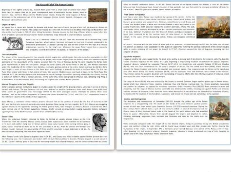 The Rise And Fall Of The Roman Empire Informational Text Reading