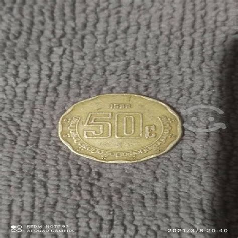 Moneda de 50c error de acuñación 1988 a 1888 en México Ciudad De