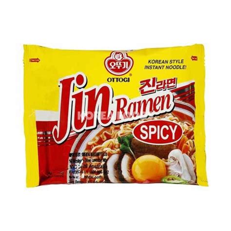 Jin Ramen Spicy 120g Korean Ottogi Jin Ramyun Spicy Halal Shopee