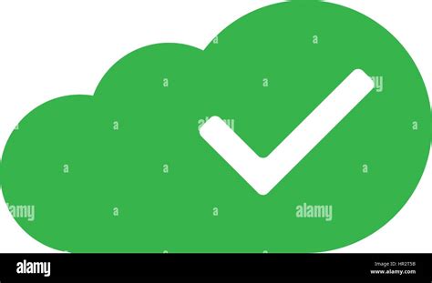 Cloud Computing Concept With Check Mark Icon Design Stock Vector Image And Art Alamy