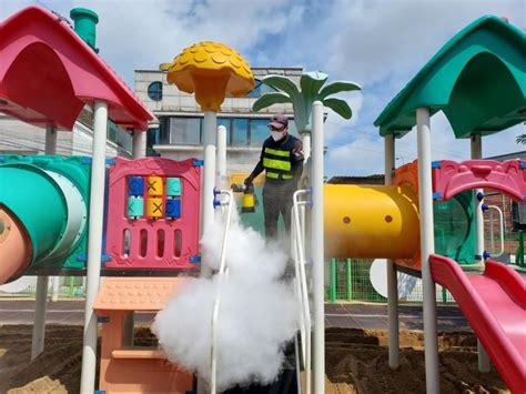 종달새어린이집놀이터 모래소독 키제코 전국소독현황