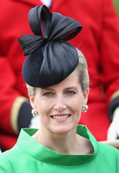 Sophie Countess Of Wessex Wore This Black Gauzy Number To The Order