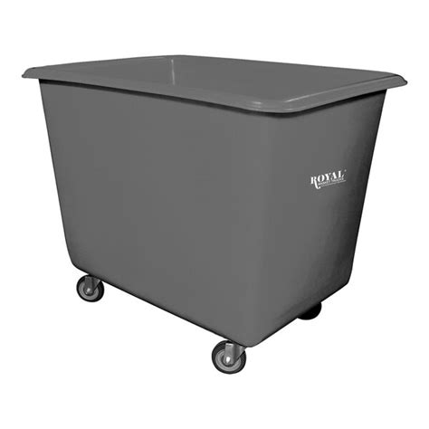 Royal Basket Trucks 12 Cu Ft Gray Poly Truck With Steel Base And 2