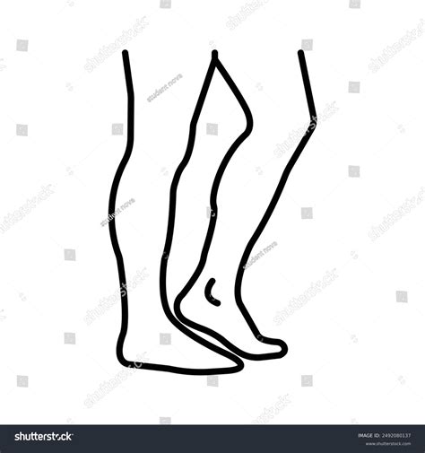 Legs Icon Linear Logo Mark Black Stock Vector Royalty Free 2492080137 Shutterstock