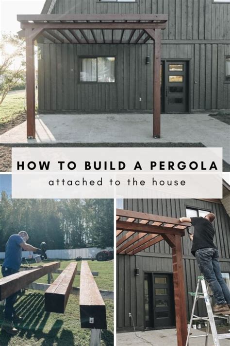 How To Build A Pergola Attached To The House Lindi Russ
