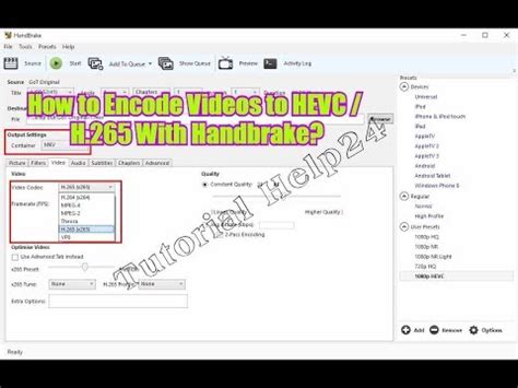 How To Encode Videos To HEVC H With Handbrake YouTube