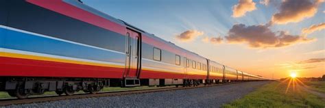 High Speed Passenger Trains Premium Ai Generated Image