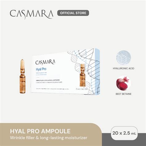 Jual Casmara Hyal Pro Facial Ampoule With Hyaluronic Acid Wrinkle Filler And Long Lasting