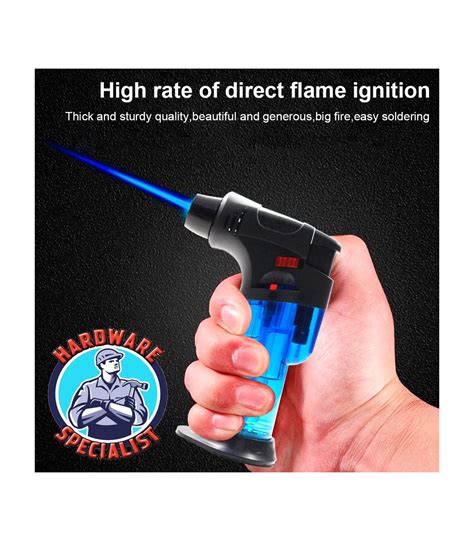 Hardware Specialist Jet Flame Refillable Torch Windproof Lighter