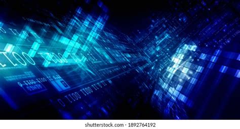 Stream Digitization Program Code Field Big Stock Illustration