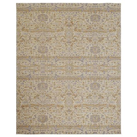 Sanchez Printed Tufted Rug With Persian Motif And Wool Blend Construction