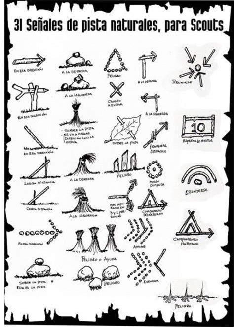 Señales De Pista Para Scouts Consejos De Supervivencia Habilidades