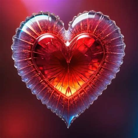A Heart Surrounded By Light And Dark Emblazon The W