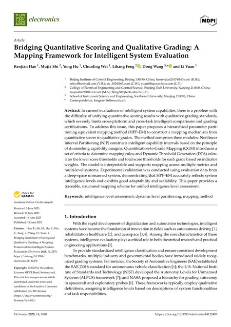 Pdf Bridging Quantitative Scoring And Qualitative Grading A Mapping