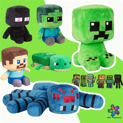Minecraft Plush Toys Creeper Zombie Steve Wolf Stuffed Toy Mc Game Doll
