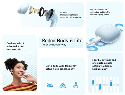 Redmi Buds Lite With Up To Db Hybrid Anc Announced