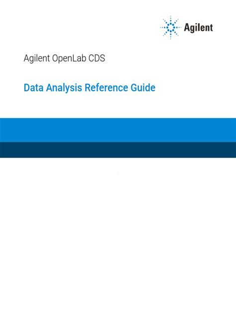 openlab cds 2 5 0 927 data analysis reference guide pdf