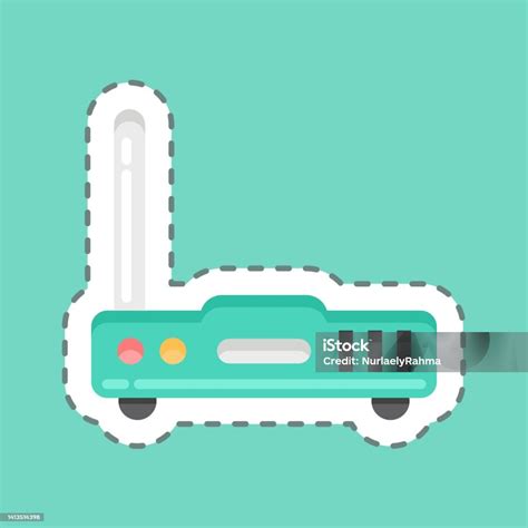 Garis Stiker Memotong Router Cocok Untuk Simbol Komponen Komputer