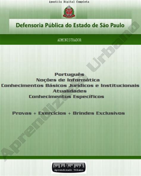 Apostila Defensoria Publica São Paulo Blog Equipe Eas